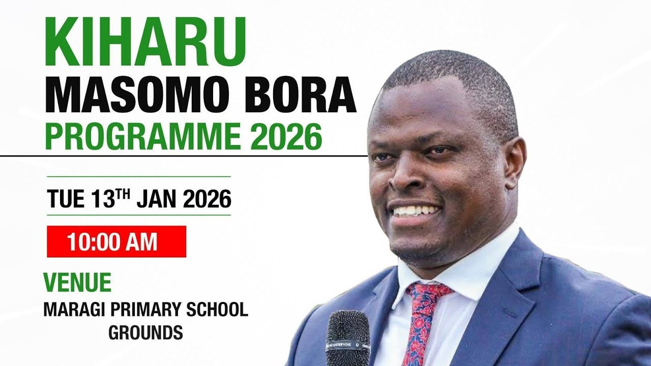 LIVE 🛑 NDINDI NYORO LAUNCHES MASOMO BORA PROGRAM IN KIHARU - YouTube