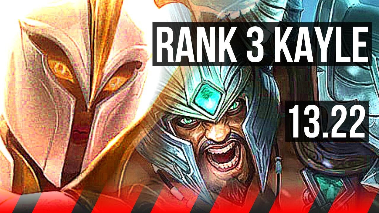 KAYLE vs TRYNDA (TOP) | Rank 3 Kayle | NA Challenger | 13.22 - YouTube