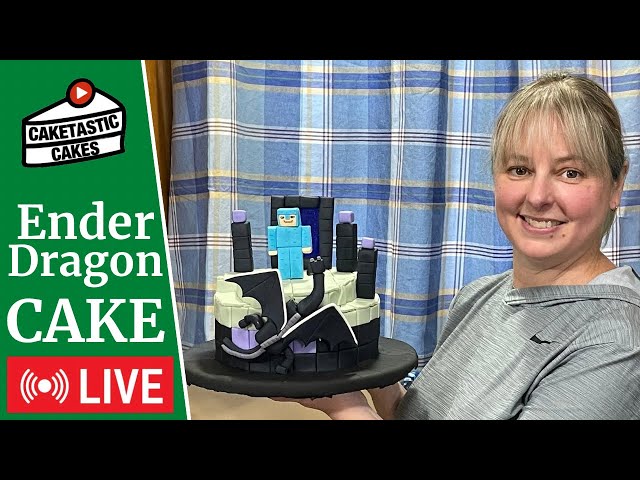 Minecraft Ender Dragon Cake