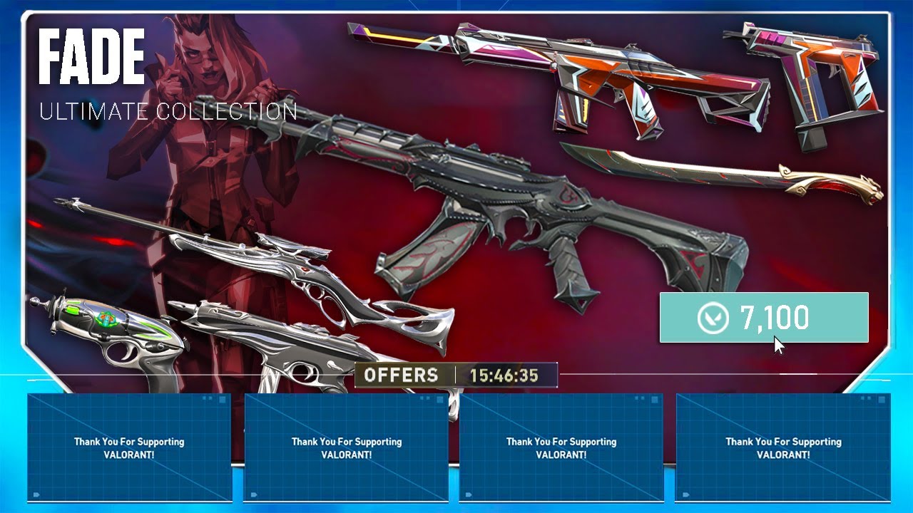 FADE AGENT COLLECTION - VALORANT - YouTube
