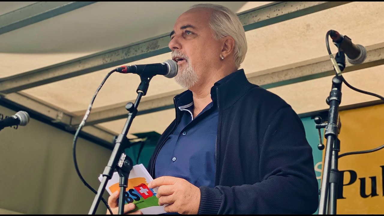 Richard Koller - Bargeld ist Freiheit - Demo und Kundgebung - Public Eye on Science - YouTube