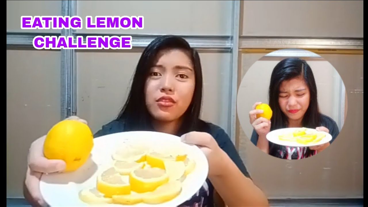 EATING LEMON WITHOUT REACTION CHALLENGE (FIERCE REACTION) | LHEY LC ...