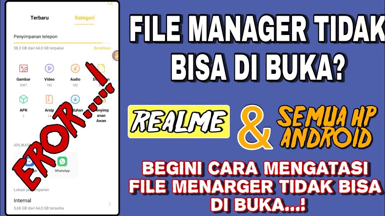 Cara Mengatasi Manager File Tidak Bisa Di Buka Pada Hp Realme Dan Semua ...