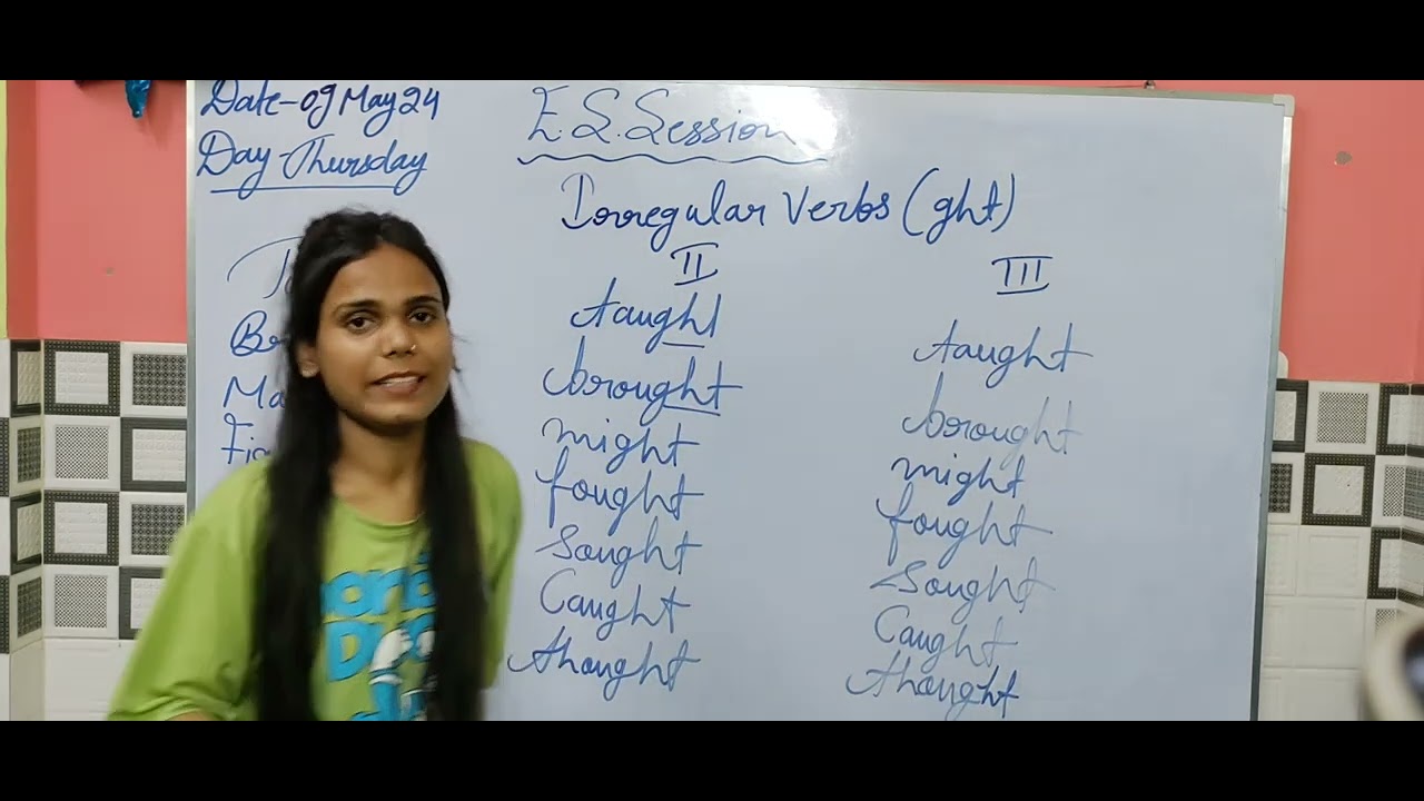 क्या आपको( ght Irregular Verbs)आती हैं?नहीं आती तो चलिए आज ही सीखें ...