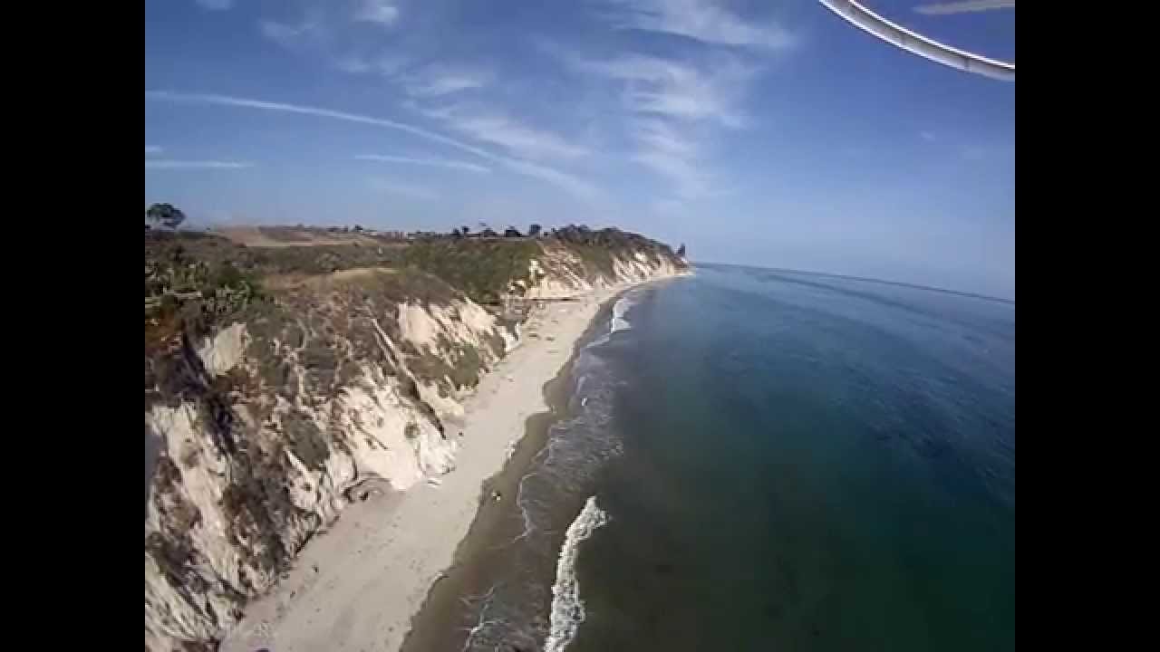 Hendry's Beach Santa Barbara - Aerial beach footage - YouTube