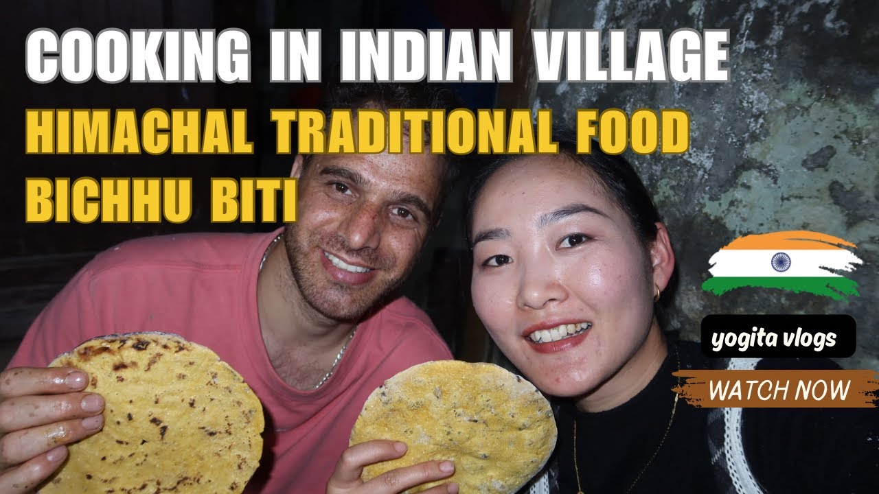 Chinese wife learn cook Bichhu Buti | village life in India |Village ...