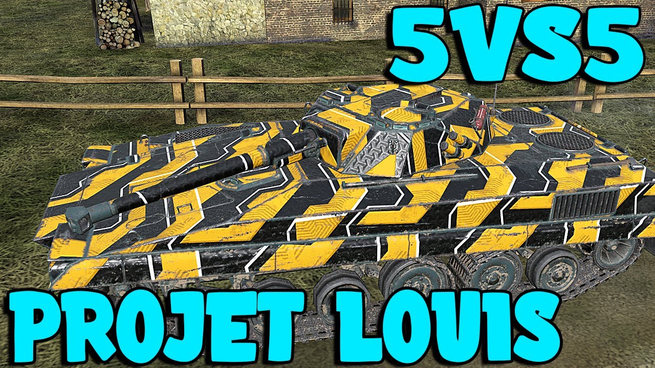 PROJET LOUIS, 2800damage, 1destroyed, 5vs5 #tanks - YouTube