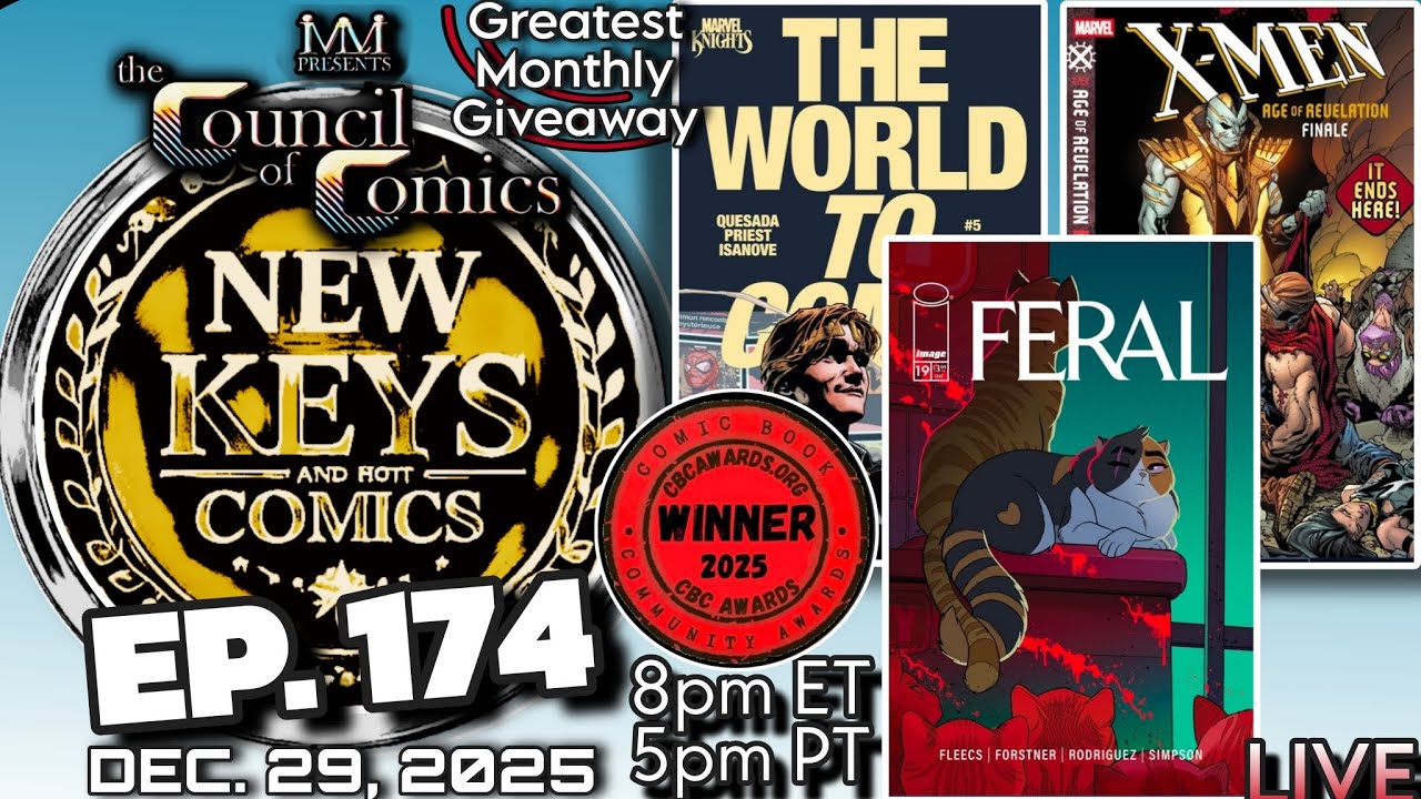 NEW KEYS & HOT COMICS! LIVE Podcast ep.174 Dec. 29, 2025 #comicbooks # ...