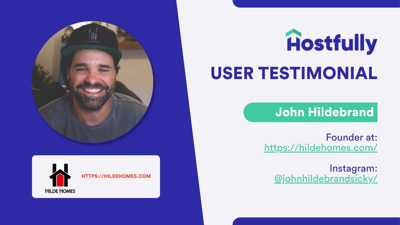 John Hildebrand - Hostfully Guidebook Testimonial - YouTube