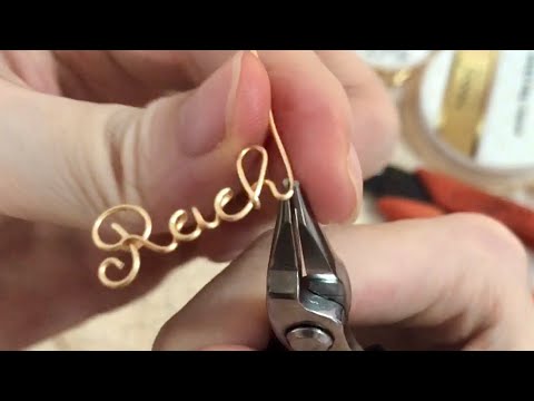 Let’s make wire name ring for “Rach” - wire letters tutorial - handmade ...