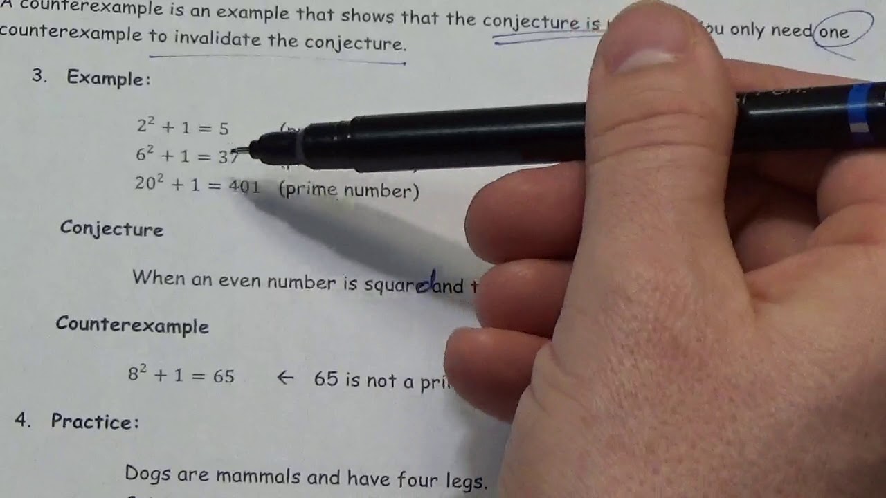 Math 20 2 Inductive Reasoning Lesson - YouTube