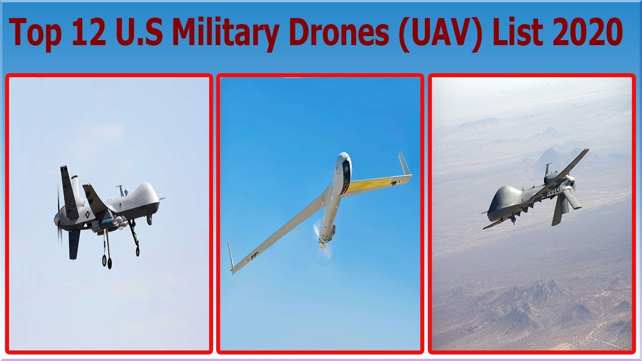 Top 12 U.S Military Drones (UAV) List - YouTube