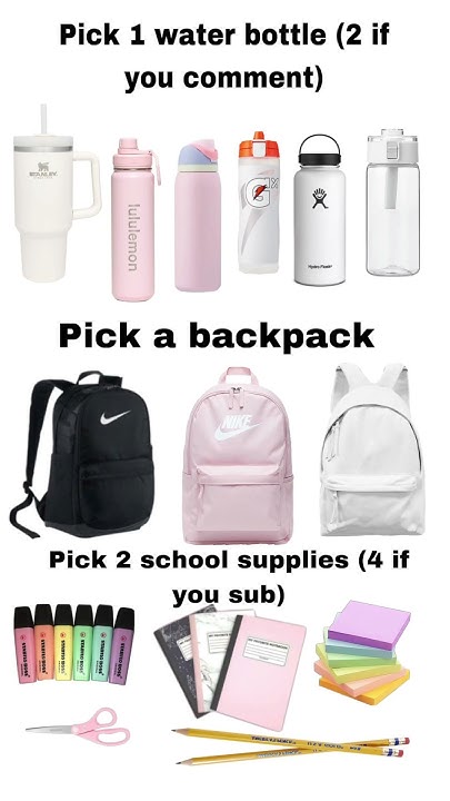 Pack your backpack !! - YouTube