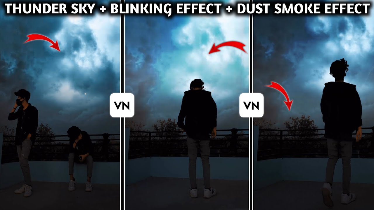 How to Create Viral Reels with Thunder Sky, Blinking and Dust Smoke Effects Video Editing - YouTube