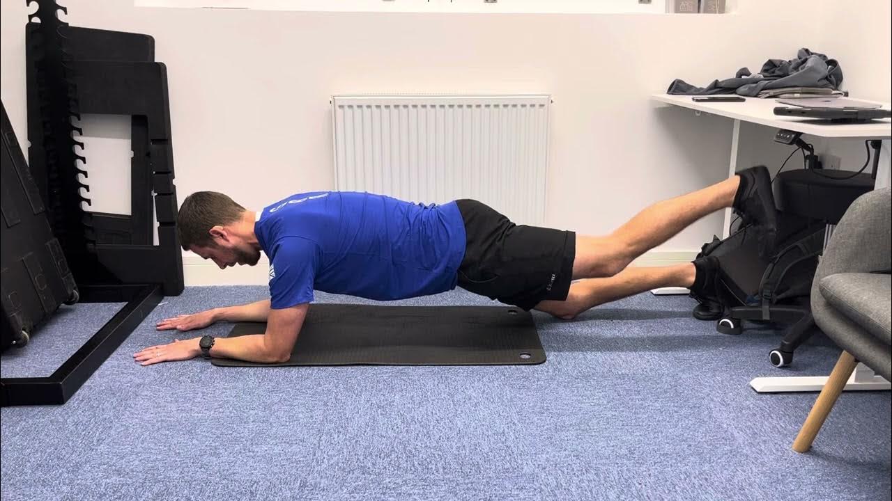 Kneeling Plank Leg Raise - YouTube