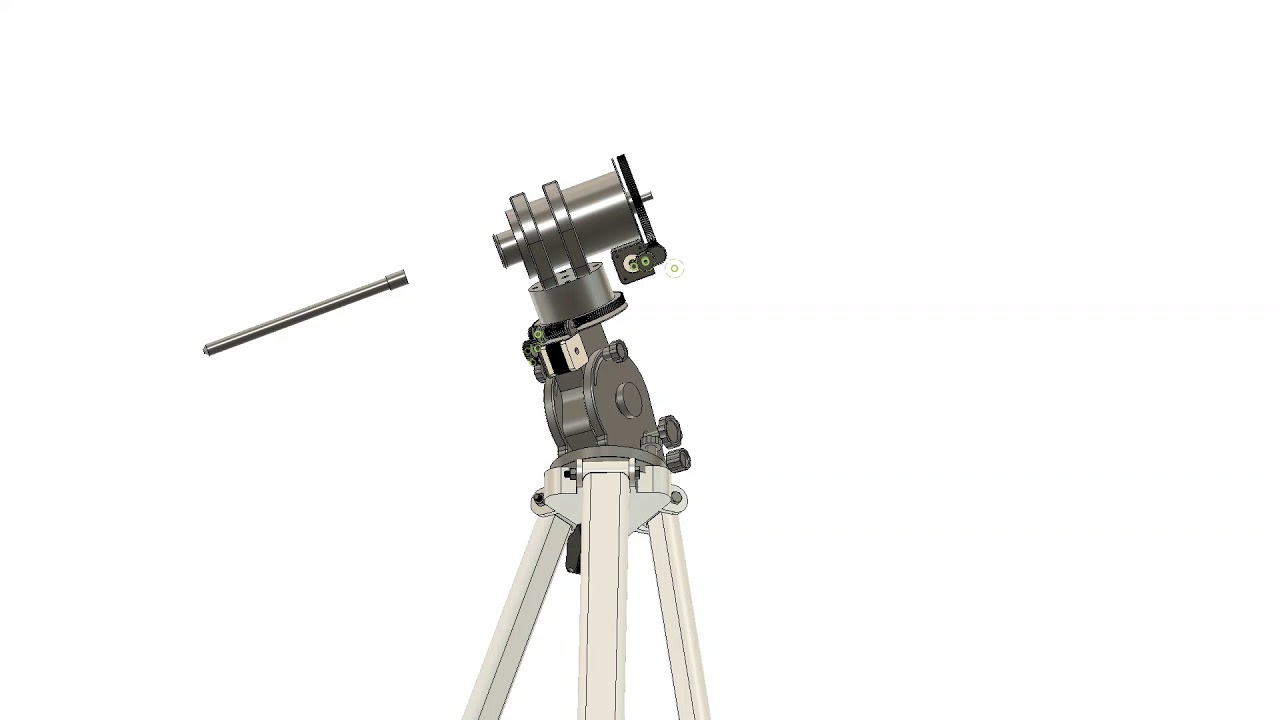 Design of a German Equatorial Mount - YouTube