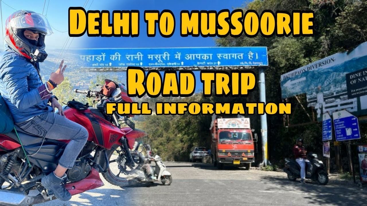 Mussoorie Tourist Place|| Delhi To Mussoorie By Road|| Mussoorie Bike ...