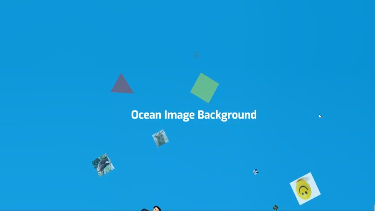 Ocean Image bubble Banner with HTML and CSS Animation - YouTube