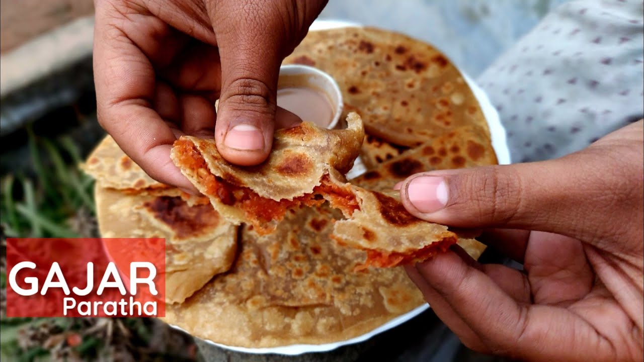 Gajar Paratha | Breakfast Recipe | Carrot Paratha Recipe | Winter ...