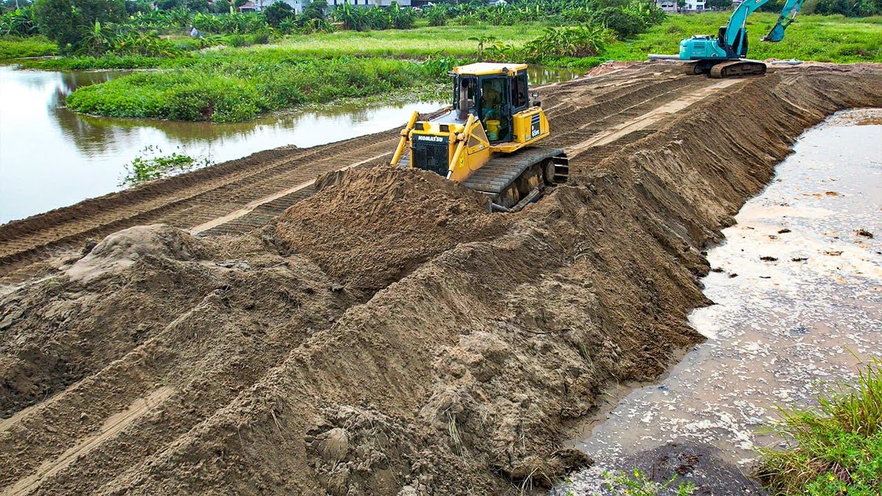 Magnificent Power Bulldozer Strong Pushing Sand Skill Severe Clearing ...