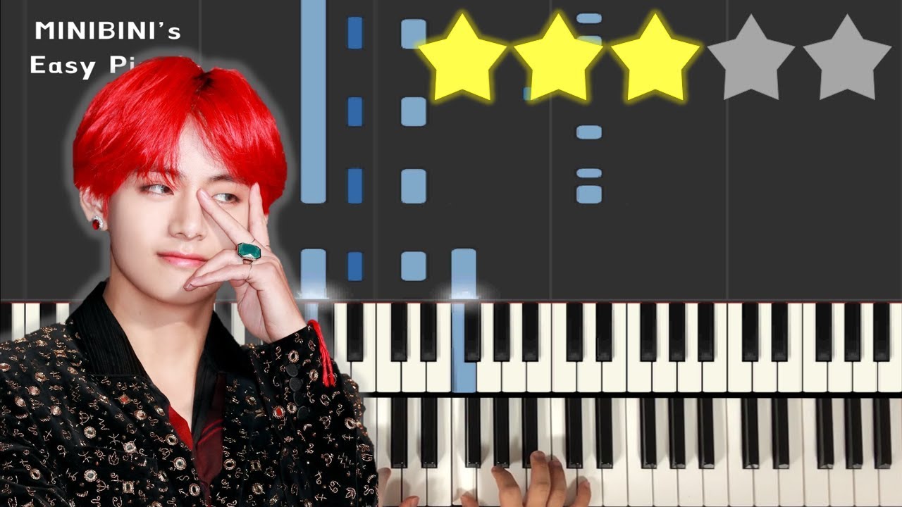 BTS V - Scenery (풍경) 《Piano Tutorial》 ★★★☆☆ [Sheet] - YouTube