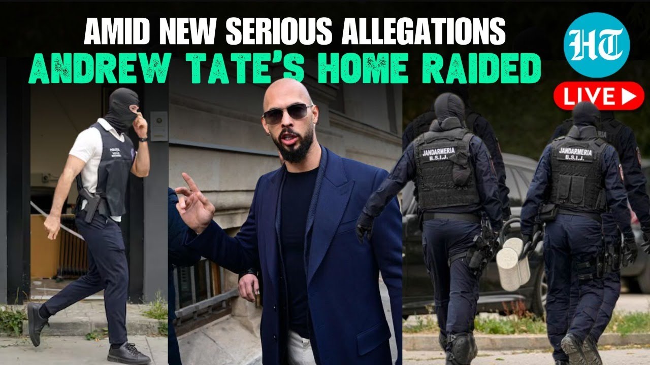 LIVE | Andrew Tate's Home Raided by Police in Romania Amid New ...