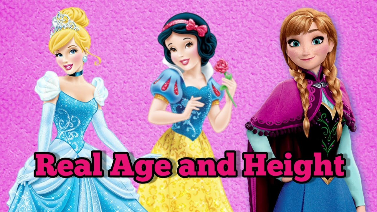 How Old is Disney Princess with Their Heights | Ages and Heights ...