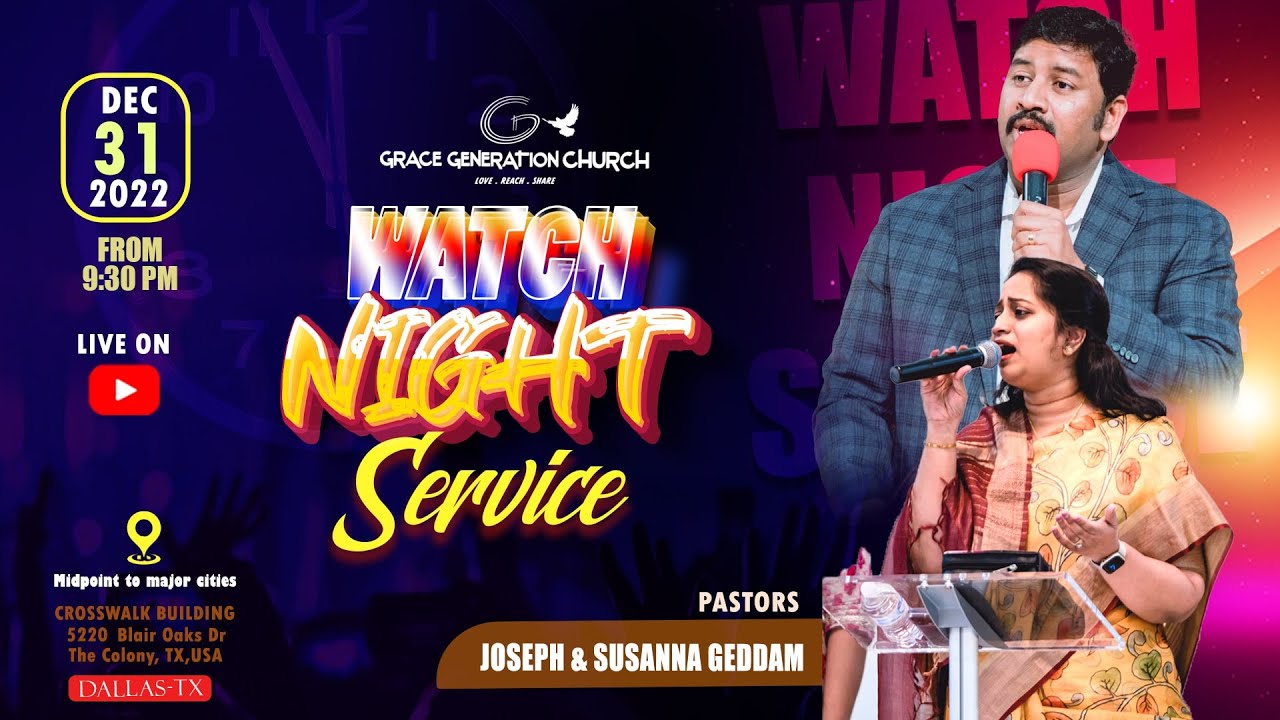 GRACE GENERATION CHURCH | WATCH NIGHT SERVICE | 31st DEC - YouTube