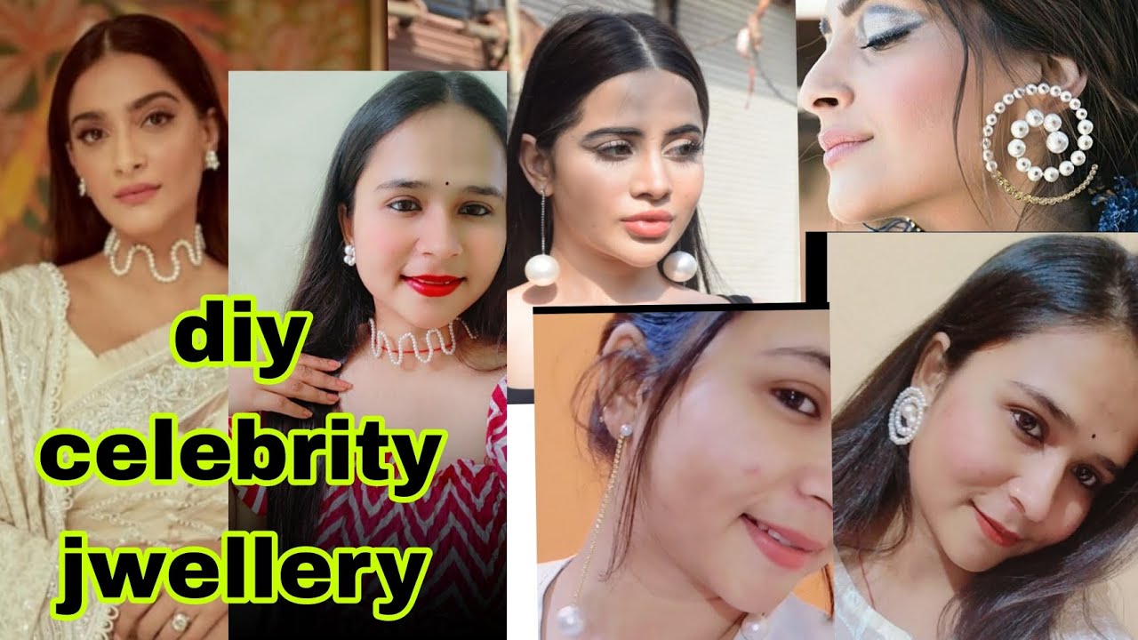 diy celebrities jwellery 😱#sonamkapoor #ourfijaved#craft #diy # ...
