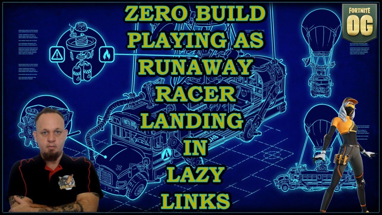 ZERO BUILD-RUNAWAY RACER LANDING IN LAZY LINKS fortnite zero build ...