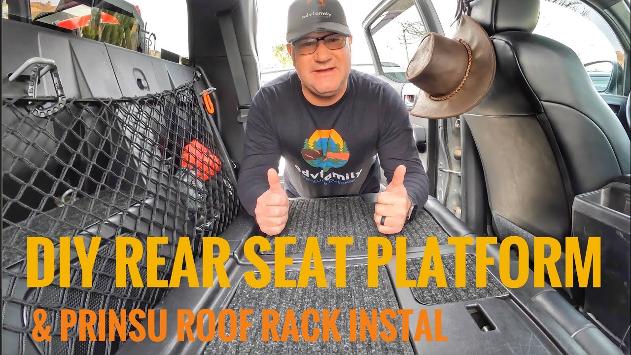 DIY Tacoma Rear Seat Platform and Prinsu Roof Rack Install with Rugged ...