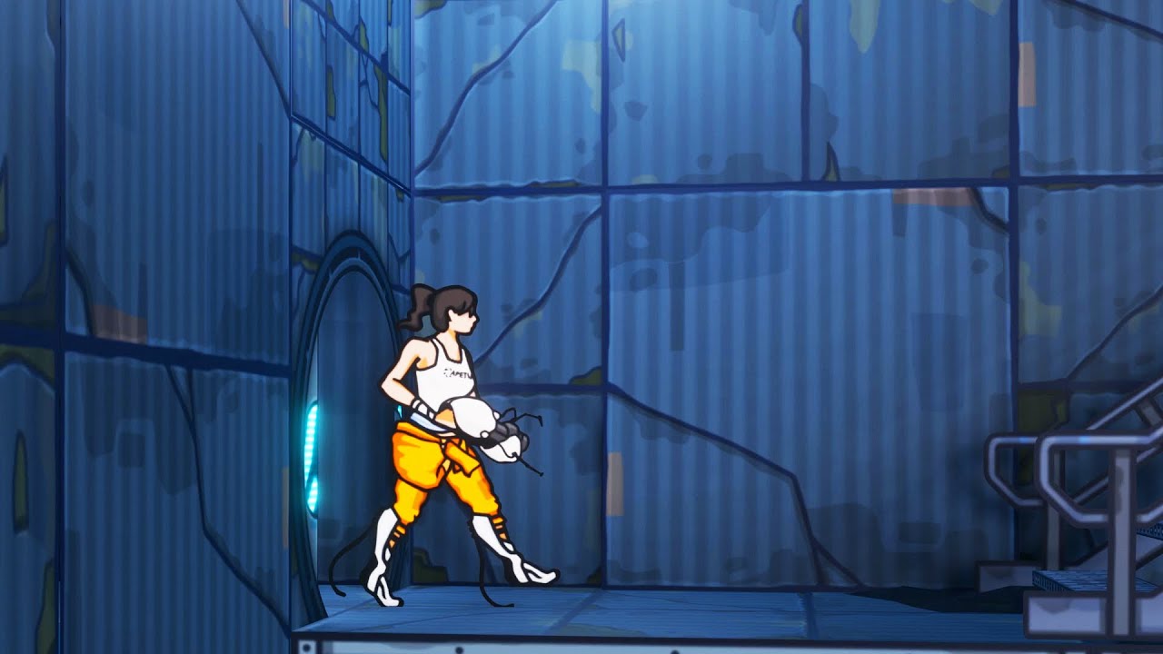Portal But 2d Side Scroller Youtube
