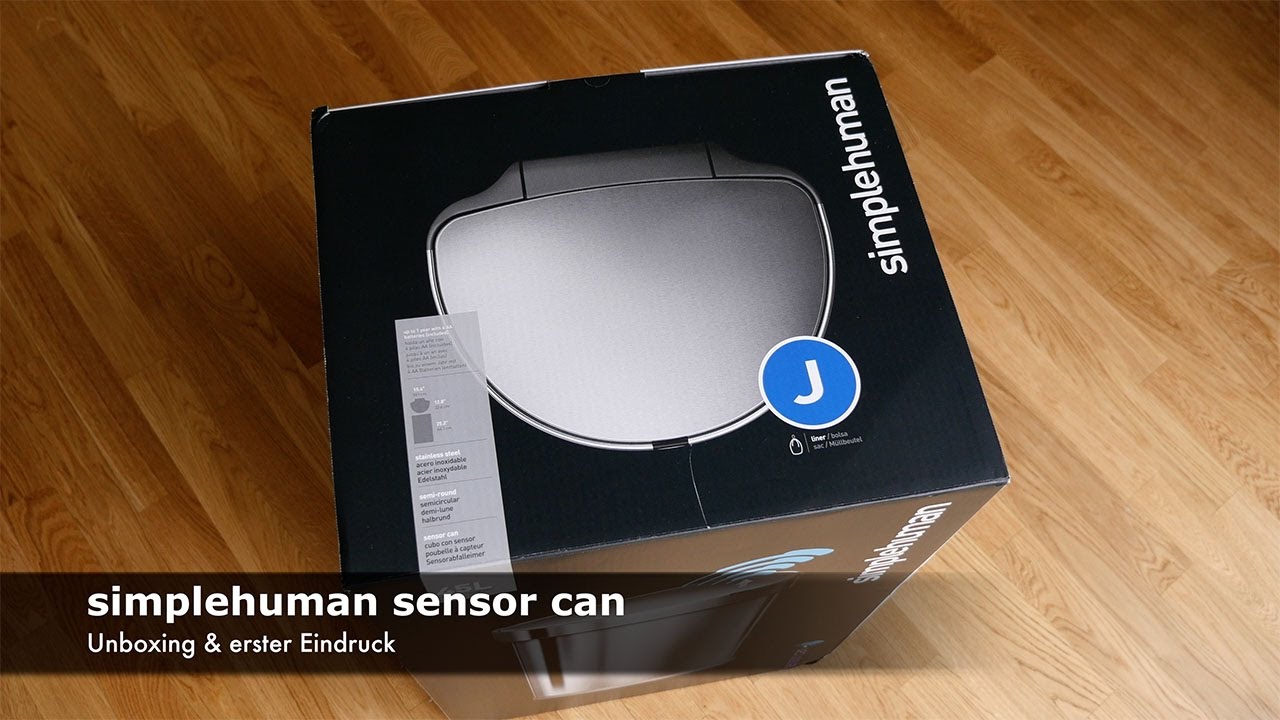 Unboxing & erster Eindruck simplehuman motion sensor can - YouTube