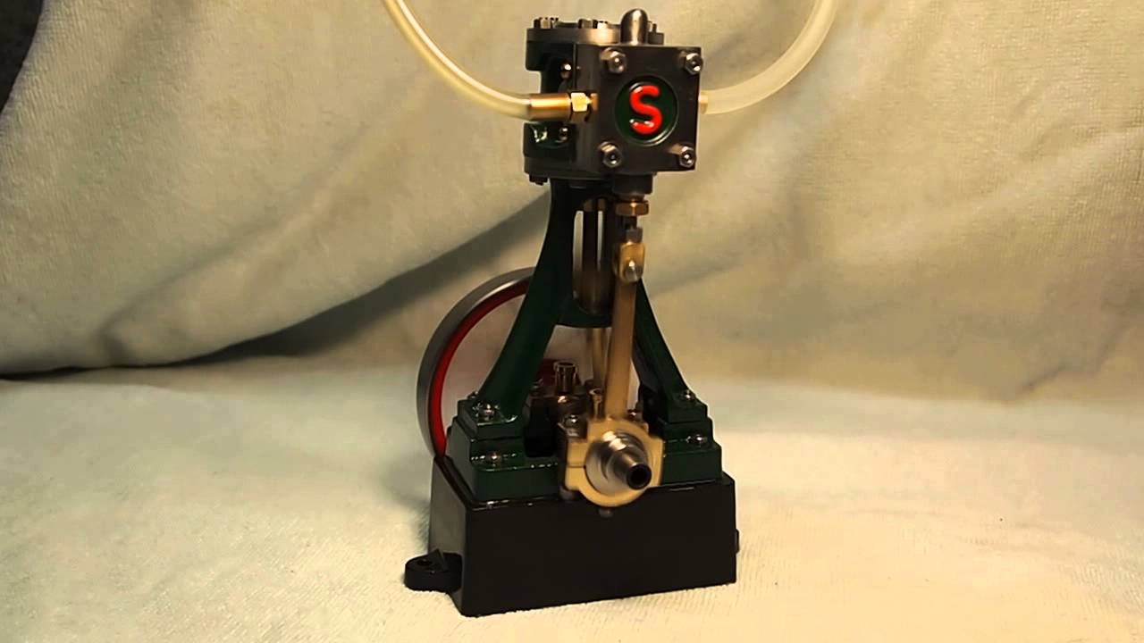 Stuart 10v steam engine castings, painted and testing - YouTube