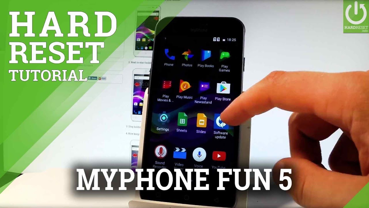 myPhone Fun 5 MASTER RESET / Restore / Hard Reset / Format - YouTube