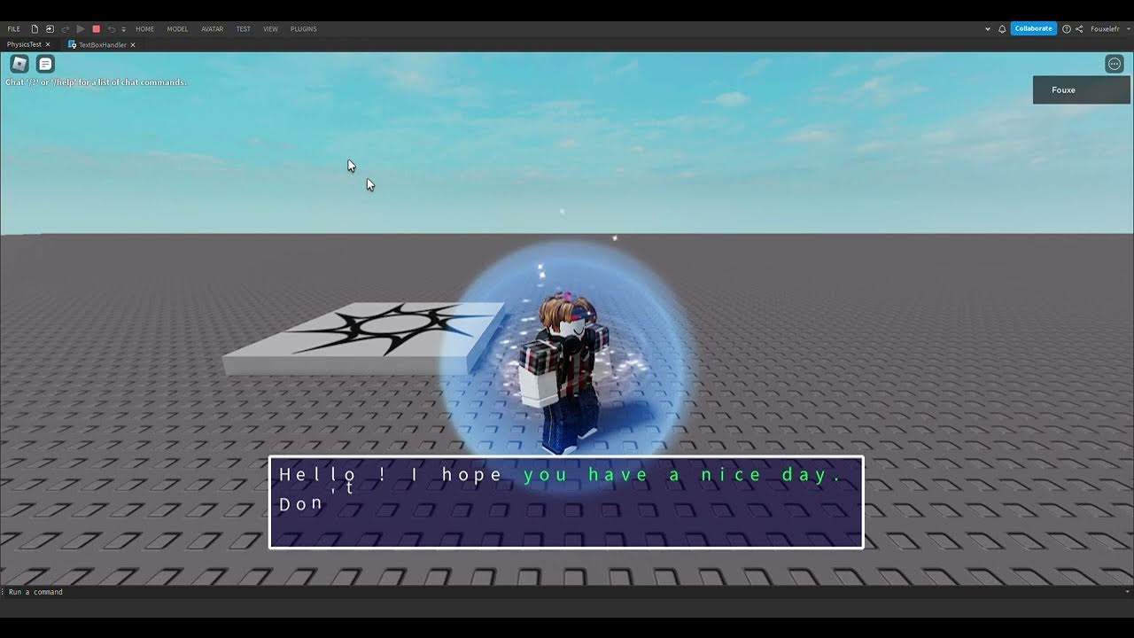 Animated Text Roblox Studio Test - YouTube