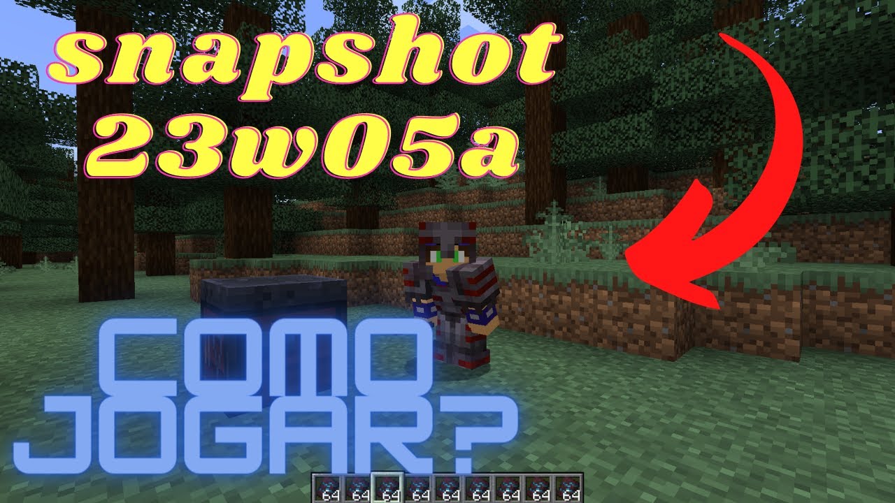 COMO JOGAR SNAPSHOT DO MINECRAFT 1.20 - 23W05A - YouTube