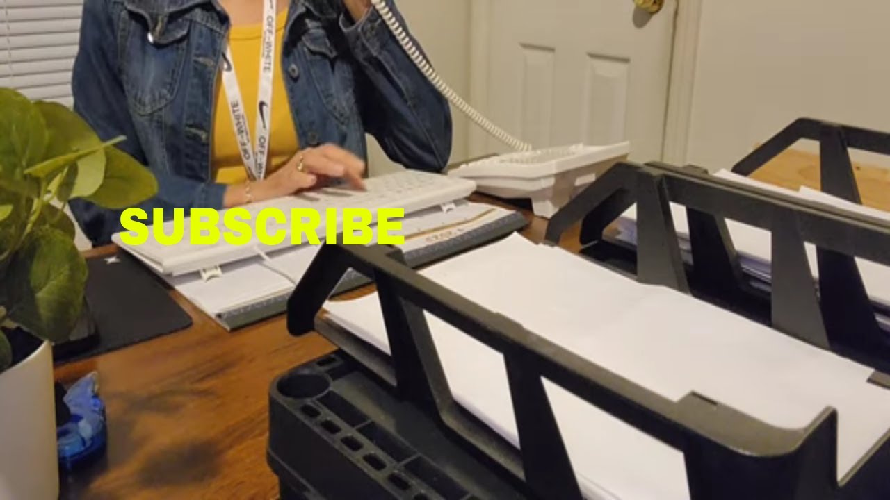 ASMR| OFFICE RECEPTIONIST| PHONE CALLS| PAPERWORK| WRITING| ROLEPLAY ...