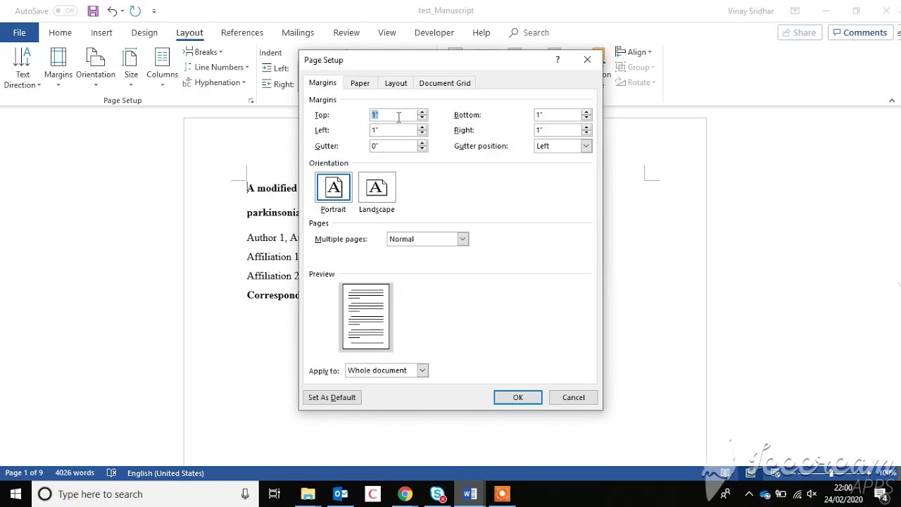 How to set page size and margins? - YouTube