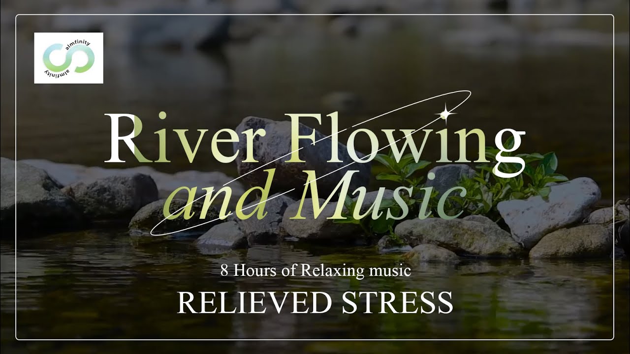 Relaxing water flowing with music , Sleep, Meditation & Focus | Calm ...