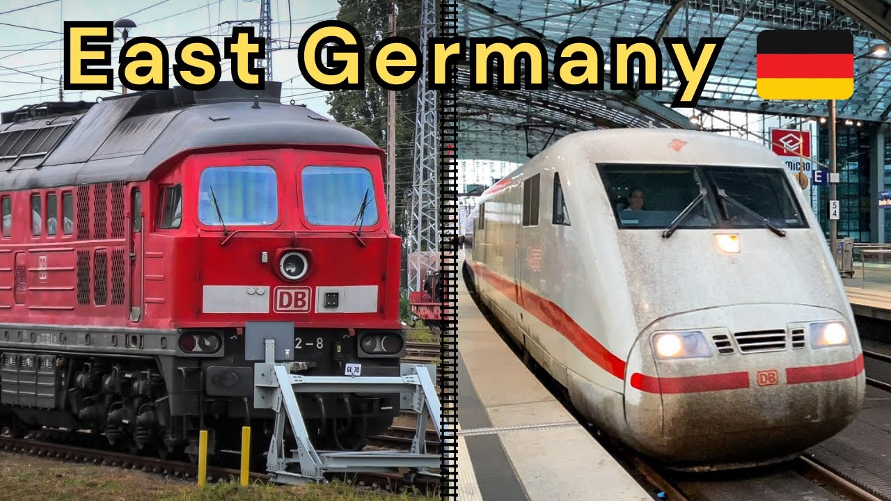 Diverse Trains of East Germany: Railway trip 🇩🇪 - YouTube