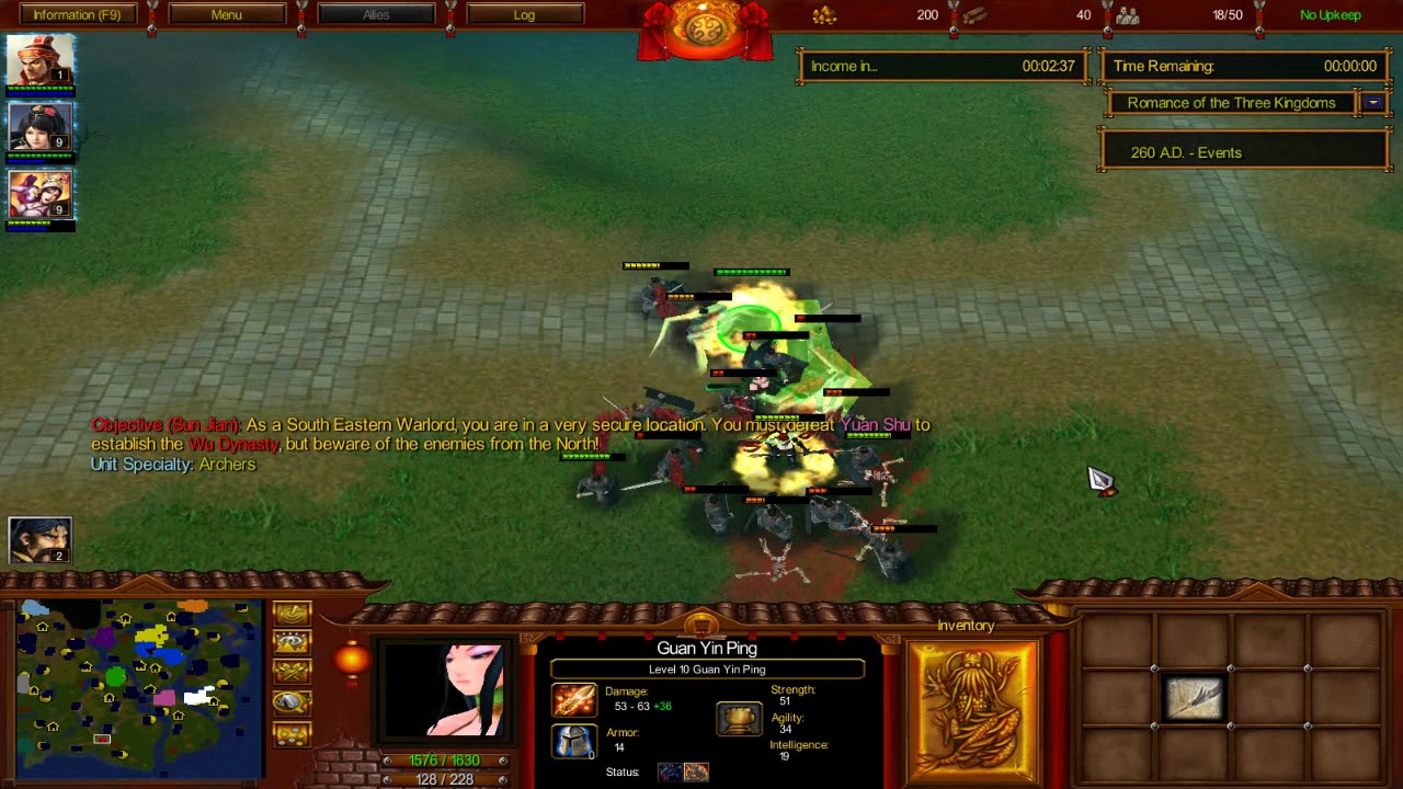 [Warcraft 3] Romance of the Three Kingdoms - Guan Yinping/Lu Lingqi ...