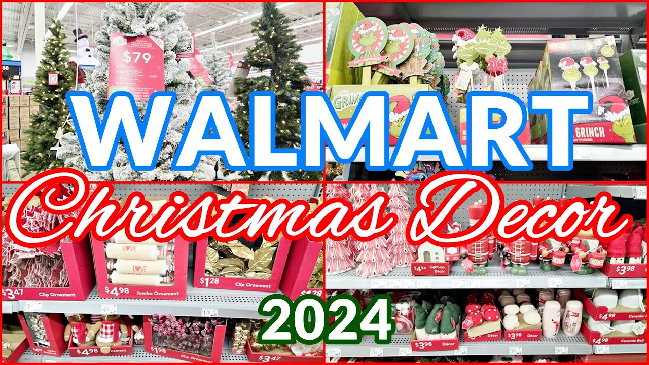 WALMART CHRISTMAS TREES CHRISTMAS DECORATIONS 2024 SHOP WITH ME - YouTube