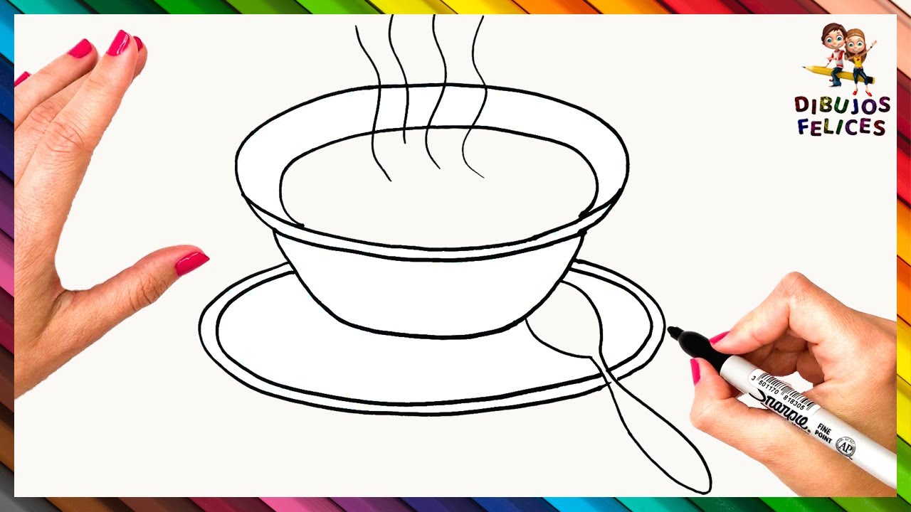 Cómo Dibujar Una Sopa Paso A Paso 🥣 Dibujos Fáciles - YouTube
