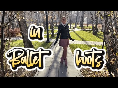 What is it like to walk among people in the park wearing Ballet Boots with Heels ?