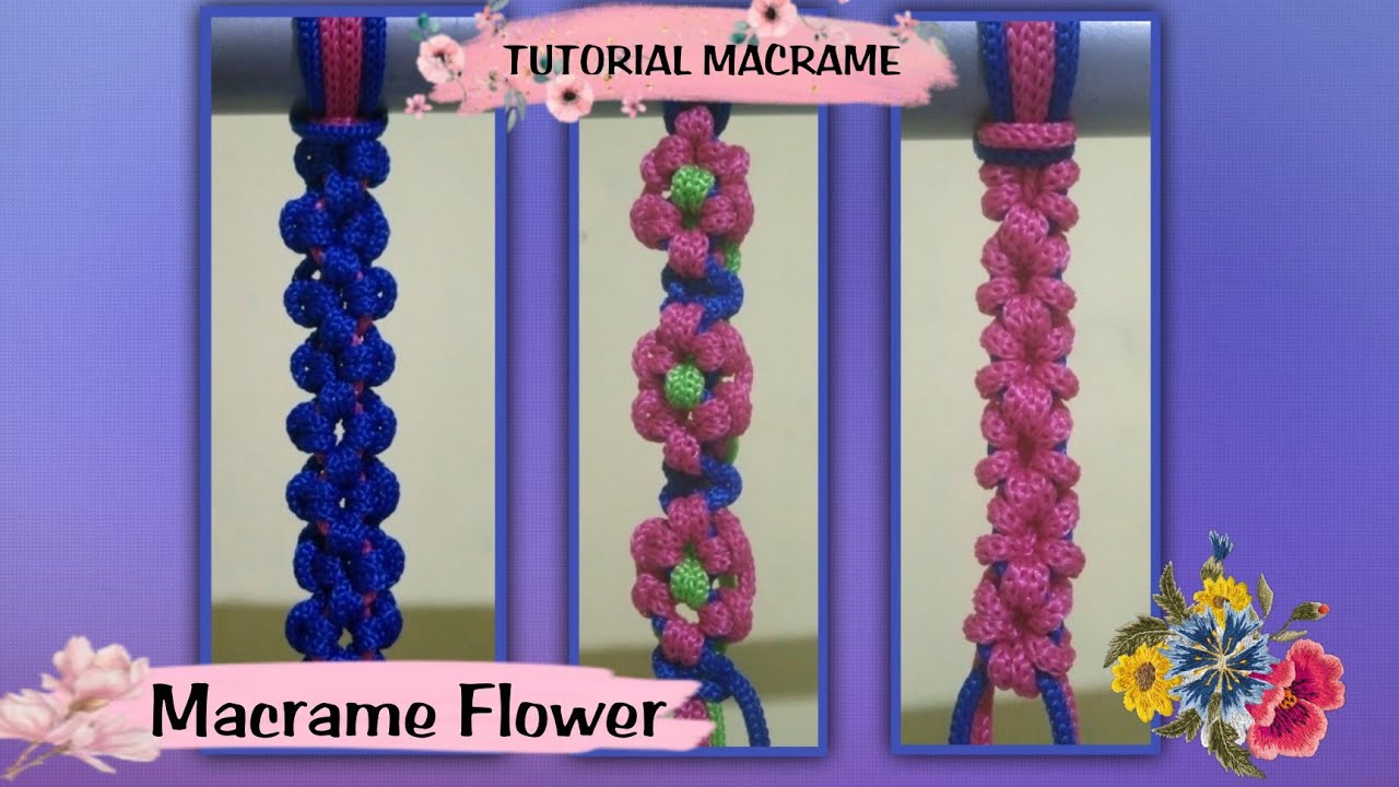 Simpul bunga | Tutorial macrame | IcaCiRa - YouTube