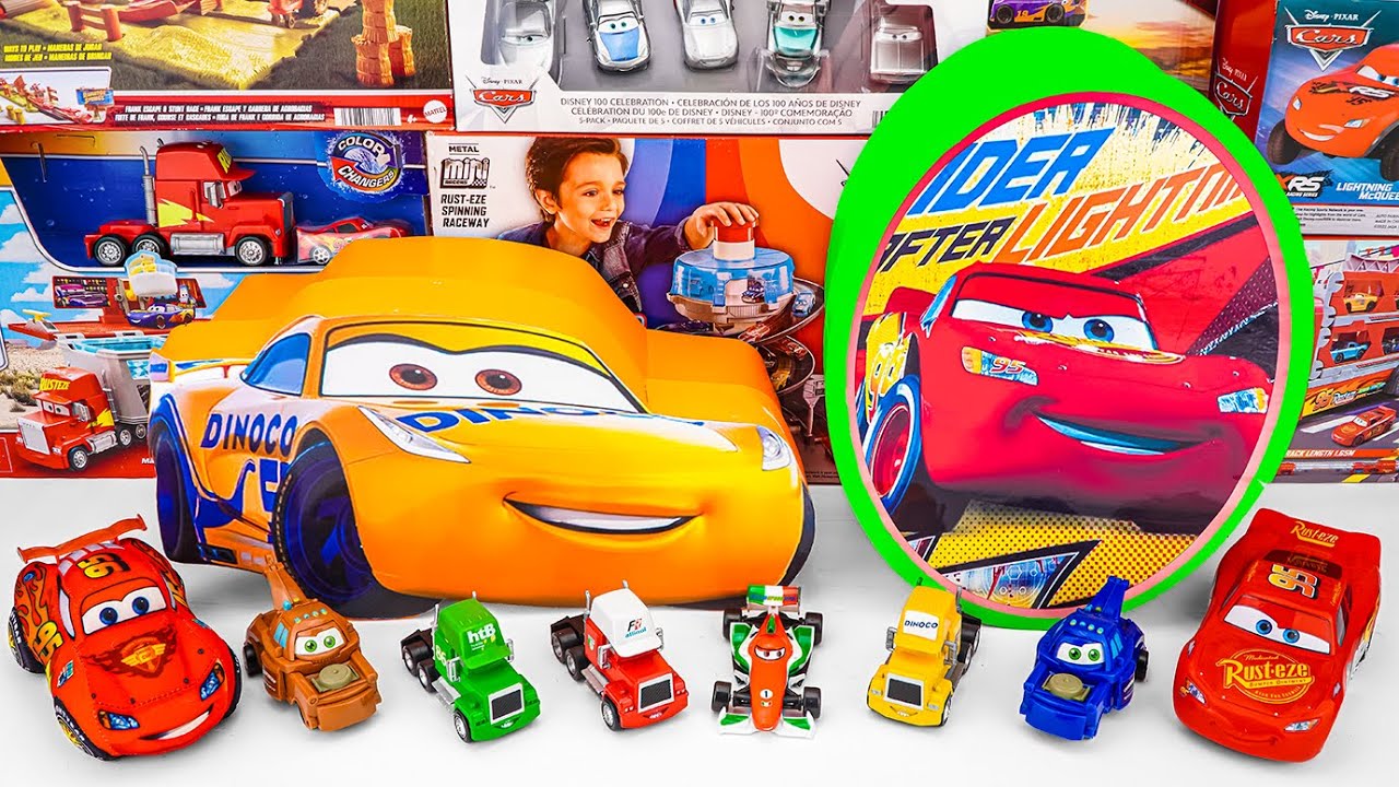 Disney Pixar Cars Unboxing Review | Mystery Lightning McQueen Eggs ...