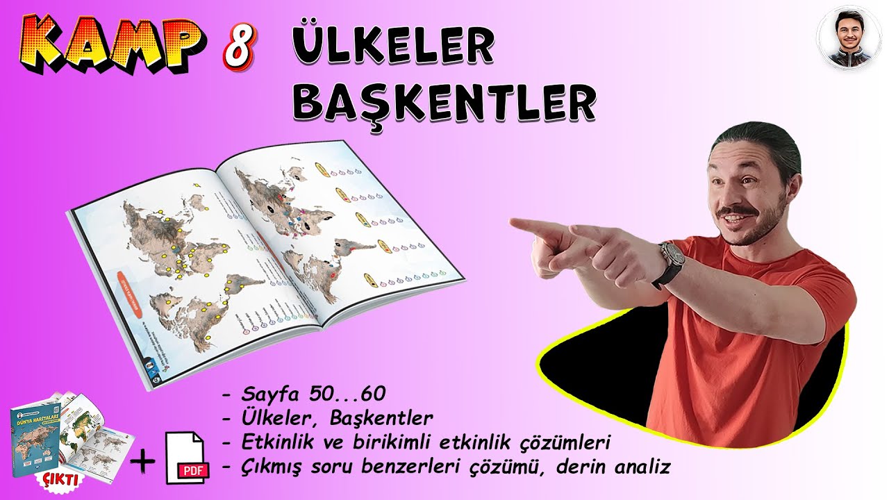 🌎Coğrafya Dünya ÜLKELER -BAŞKENTLER Harita Bilgisi Çalışması 🚀 ...