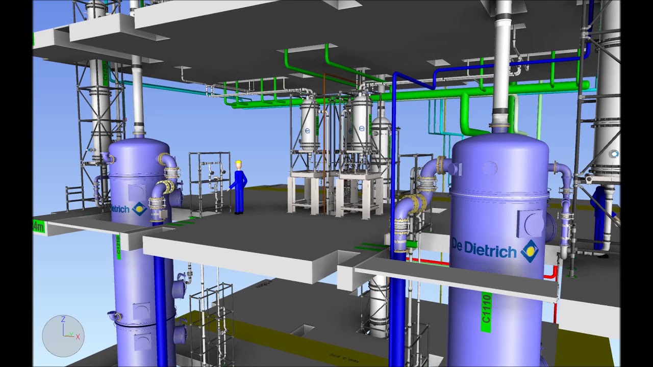 3D Model of De Dietrich Process Systems Module and Equipment - YouTube