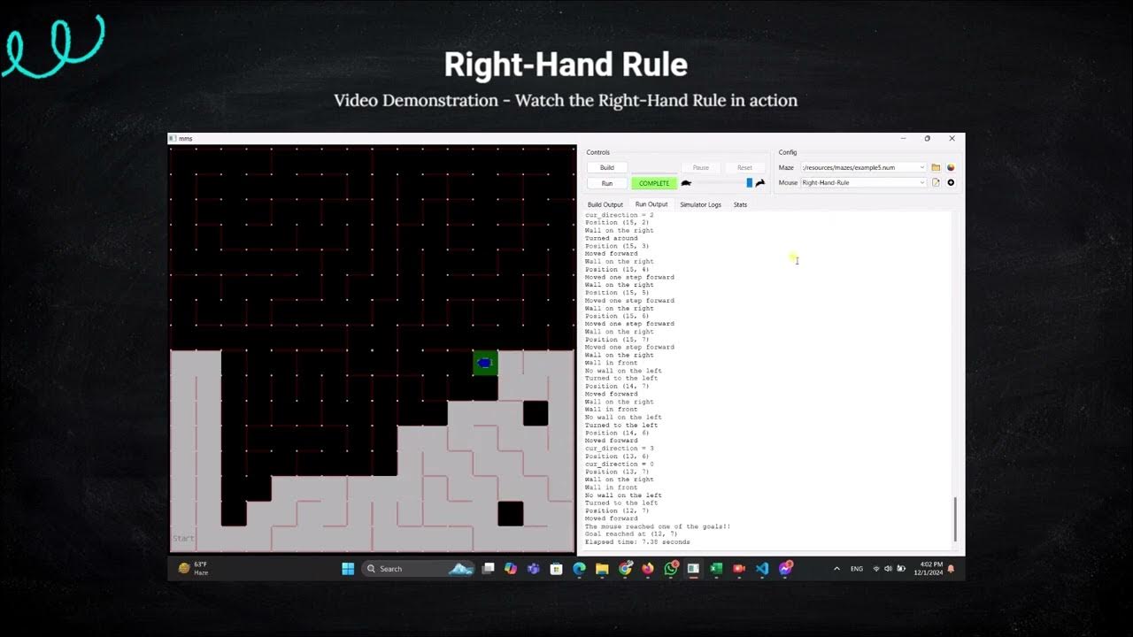 Simulate Maze Solving Algorithm (Left Hand, Right Hand, and Flood Fill ...